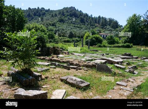 Ancient Thassos Archeological Site Thassos Island Macedonia North