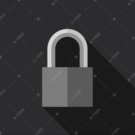 平面样式的挂锁。素材图片免费下载 千库网