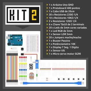 Kit Uno Iniciante Para Arduino Completo Tutorial Maleta Shopee Brasil