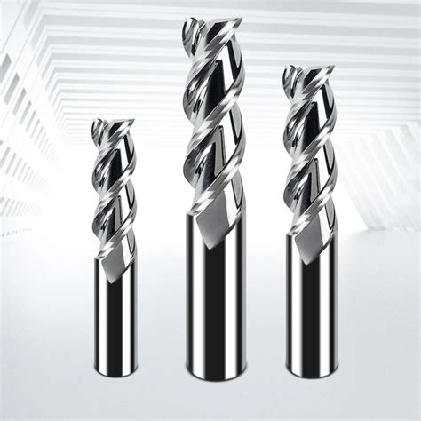 Hrc55 텅스텐강 밀링 공구 1 20mm 밀링 커터 3 플루트 카바이드 플랫 엔드 밀 알루미늄 합금 및 목재용