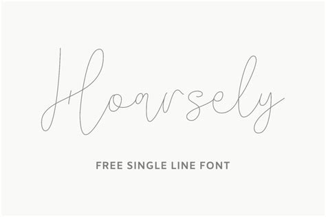 Hoarsely Single Line Font Single Line Studio FontSpace