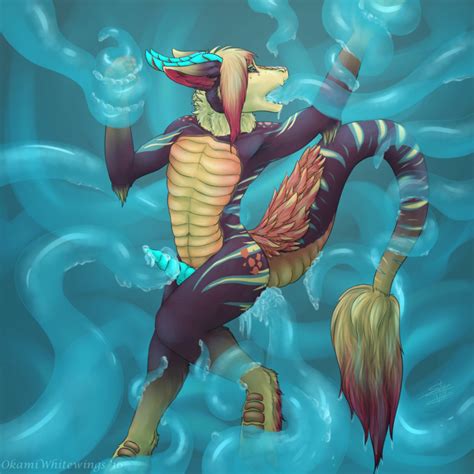 Rule 34 Anthro Dragon Erection Feathers Fellatio Glowing Linkone Male Neon Nude