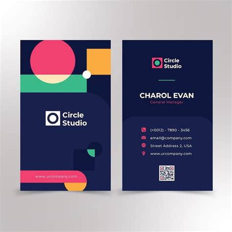 Vector premium de diseño de tarjeta de visita profesional Vector Premium