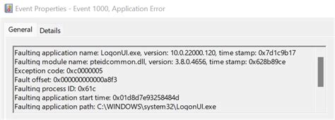 Faulting Module Name Pteidcommondll Credentialprovider · Issue 113