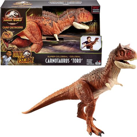 Jurassic World Colossal Carnotaurus Toro Dinosaur Action Figure Camp