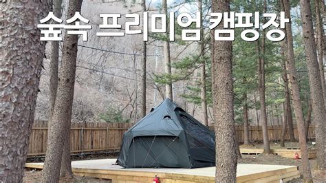 숲 잔디 계곡 세 가지 뷰가 있는 프리미엄 캠핑장 고파미르 G450 김치볶음밥 꽃게찜 꽃게라면 평창 휘게포레스트 Youtube