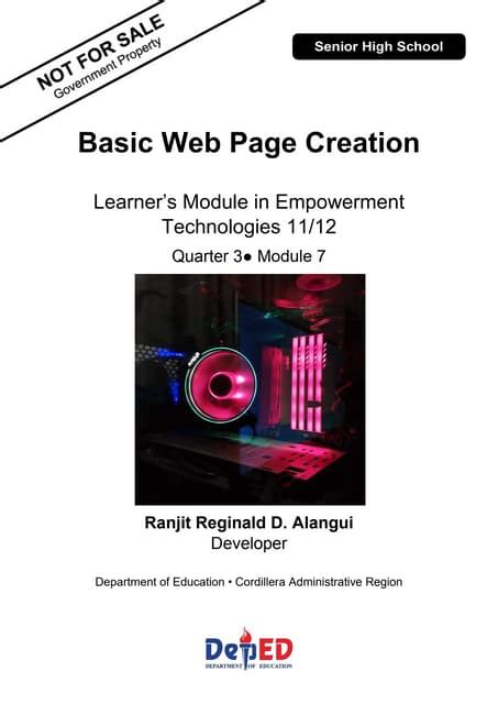 Basic Web Page Creation Powerpoint Presentation Ppt