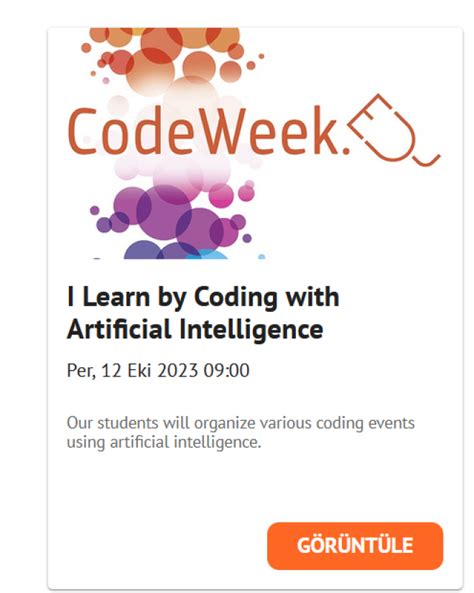 Our Codeweek Day Coding Event Esep