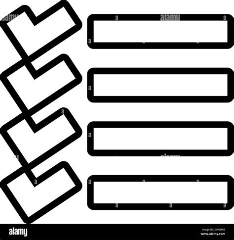 Ilustración De Vector Negro De Icono De Lista Imagen Vector De Stock