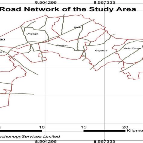Map Of Ungogo Local Government Area Kano State Source Source Kano