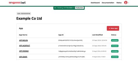 Edit Production App Singpass Developer Docs