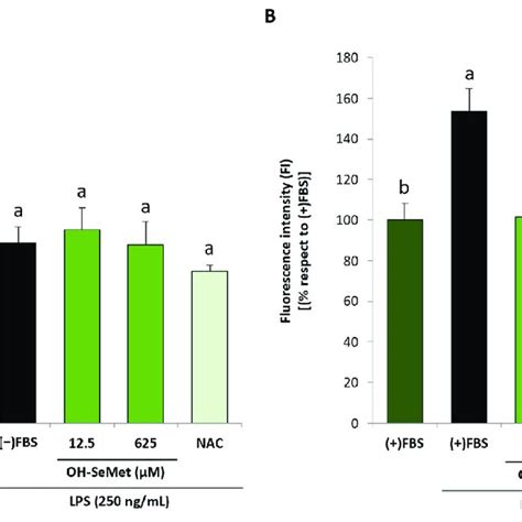 Autofluorescence In Macrophages Maintained In −fbs Or Fbs For 24 H