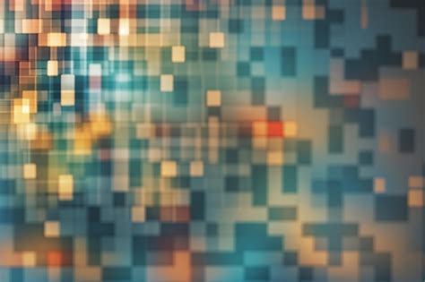 Premium Photo Censor Blur Effect Texture Abstract Digital Mosaic