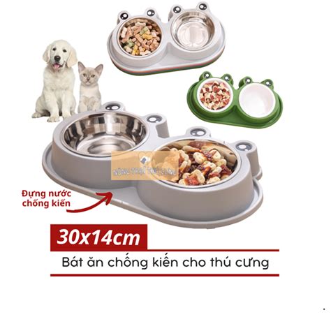 Bát Ếch Đôi Chống Kiến Cho Thú Cưng Size Nhỏ Nông Trại Thú Cưng