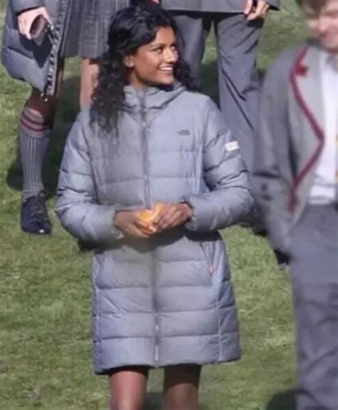 Sex Education Olivia Parachute Grey Hooded Coat Oskar Jacket