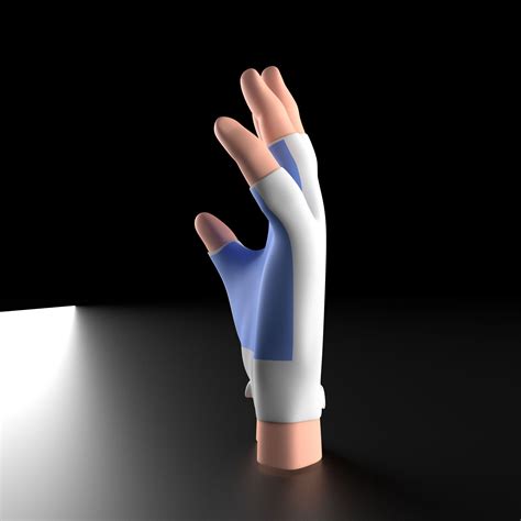 Hand With Fingerless Glove 3d Model 15 Ma Free3d
