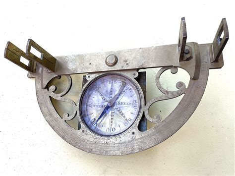Large Surveying Graphometer Meurand A Paris C 1770 29 5 Cm Fleaglass