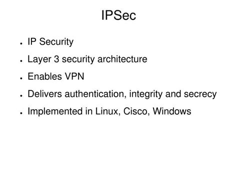PPT IPSec PowerPoint Presentation Free Download ID