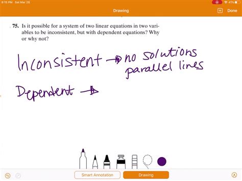 SOLVED Is It Possible For A System Of Two Linear Equations In Two Variables To Be Inconsistent