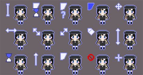 ドット絵 新兎わいさんマウスカーソル タスクのうごイラ Pixiv