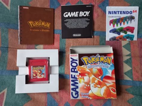 POKÉMON VERSION ROUGE Game Boy Nintendo JEU FRA COMPLET 100 OFFICIEL