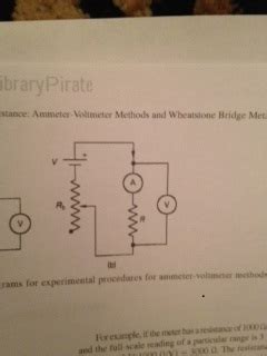 Solved A Prove That The True Resistance R Is Given By R Chegg Com