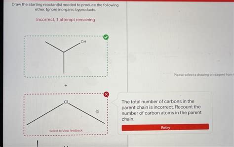 Solved Draw The Starting Reactant S Needed To Produce The Chegg