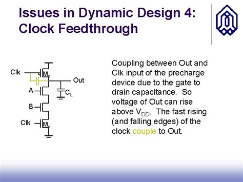 Dynamic Logic Introduction Dynamic CMOS L In Static