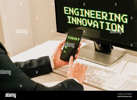 Text Caption Presenting Engineering Innovation Business Concept