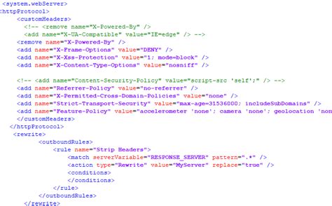 C Content Security Policy Header List Protection Using Nfig In