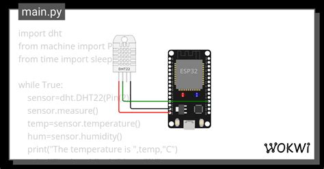 Dht11 With Micro Python Wokwi Esp32 Stm32 Arduino Simulator