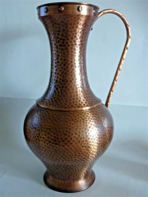 ANTIKE KUPFERKANNE KRUG Bodenvase Schirmständer Kanne Kupfer Vase