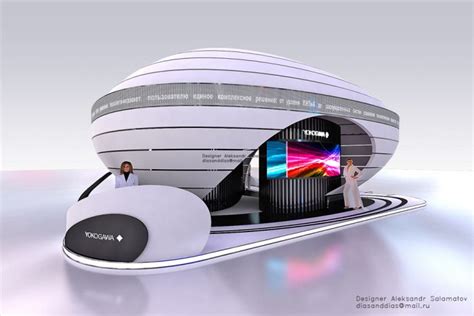 A Man Is Standing In Front Of A Futuristic Display