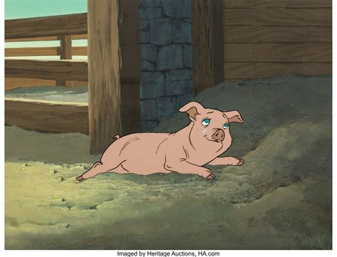 Charlottes Web Wilbur Production Cel Setup With Key Master Lot