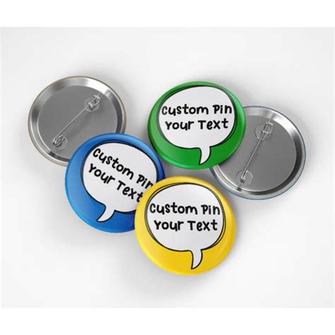 Custom Button Badge With Safety Pin Fridge Magnet Button Badge