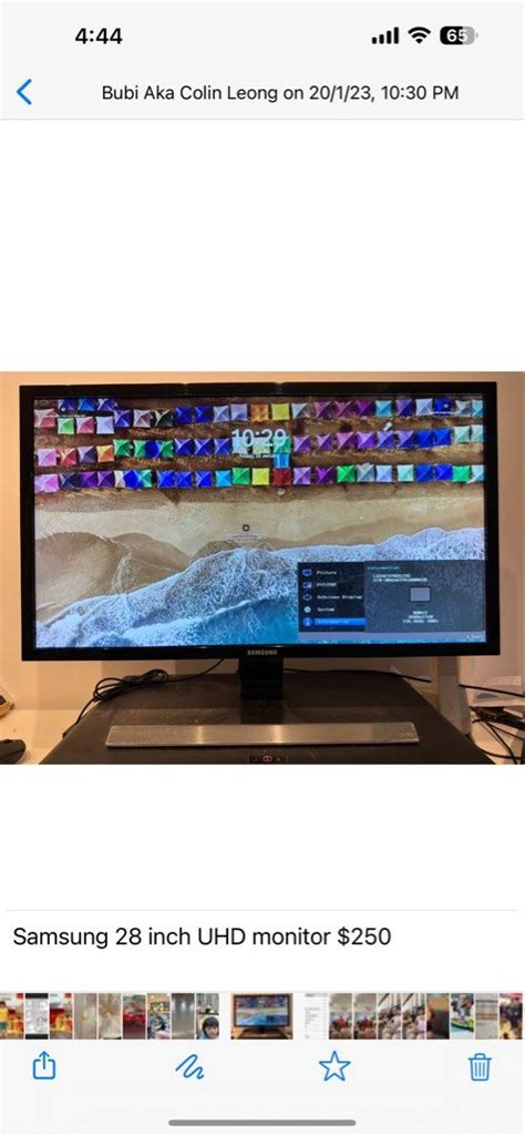 Samsung Inch Uhd Monitor Computers Tech Parts Accessories Monitor Screens On Carousell