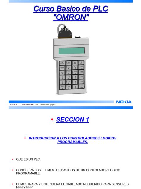 Curso Basico De Plc Omron Descargar Gratis Pdf Memoria De Sólo