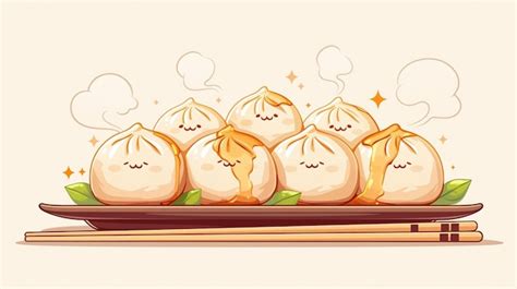 Premium Vector Turkmenistan Manty And Steamed Dumplings