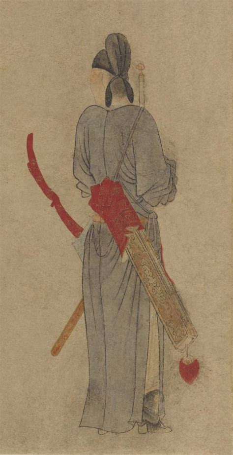 赏画｜钱选《杨贵妃上马图》人物