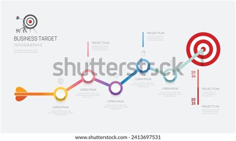 Infographic Vector Template 5 Steps Business Stock Vector Royalty Free