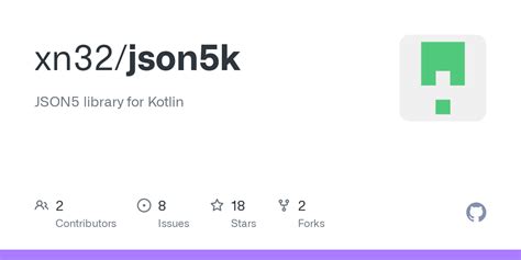 Github Xn32json5k Json5 Library For Kotlin