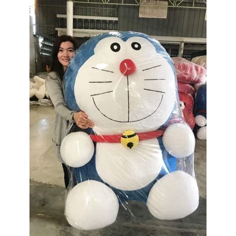 ตุ๊กตาโดเรม่อนยักษ์ ตัวใหญ่สวย ขนาด1 4เมตร สินค้าผลิตในประเทศไทย ขนสวย ขนนุ่ม น่ากอด พร้อมส่งจ้า