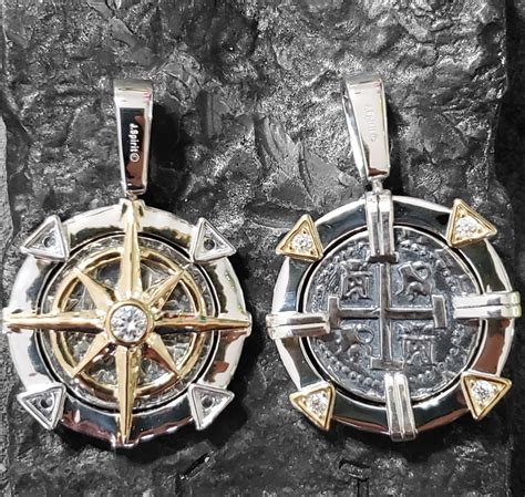 Atocha Compass Reversible Coin Pendant Two In One Shipwreck Treasure