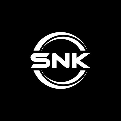 Snk Letter Logo Design In Illustration Vector Logo Calligraphy