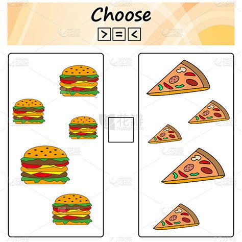 工作表。游戏为孩子 选择多，少或平等。学习数学数字。学龄前儿童的任务。