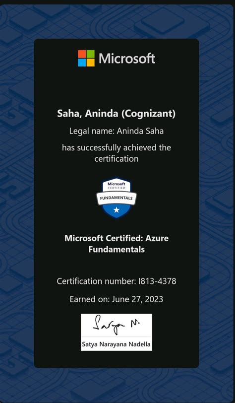 Aninda Saha On Linkedin Microsoftcertification Azurefundamentals