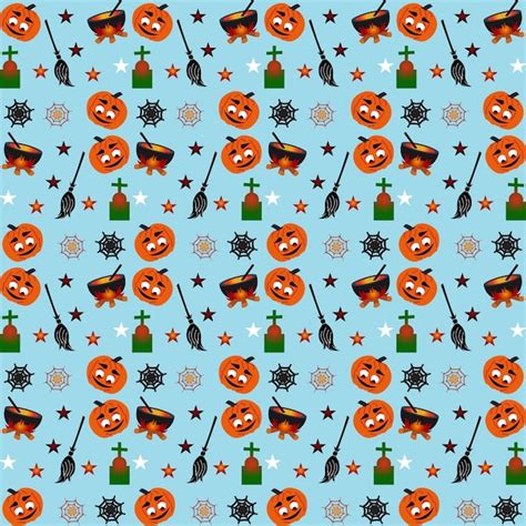 Premium Vector Halloween Seamless Patterns Set