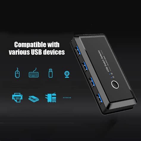 Usb 3 0 Kvm Switch Box 2 Stuks Delen 4 Apparaten U Grandado