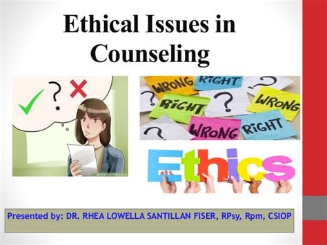 Counseling Ethics Code 10 Common Ethical Issues Sgeiz
