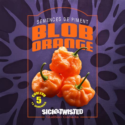 Les Gardiens Ferme Alternative Hot Pepper Blob Orange Pépinière Ca